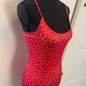 SHEIN | Dresses | Red Polka Dot Spaghetti Strap Dress | Poshmark